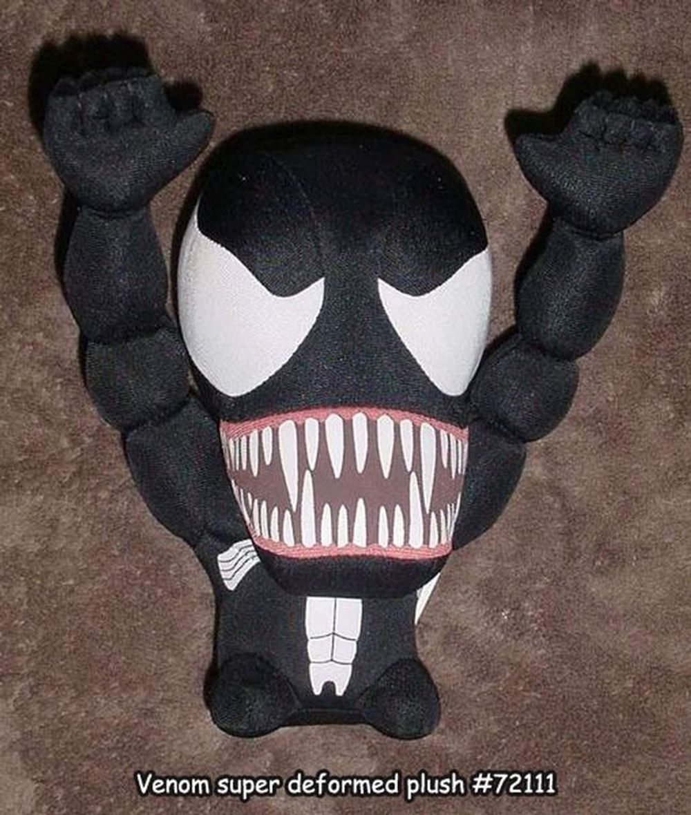 Comic Images Spider-Man - Venom Deformed Plush | Buy online at The Nile