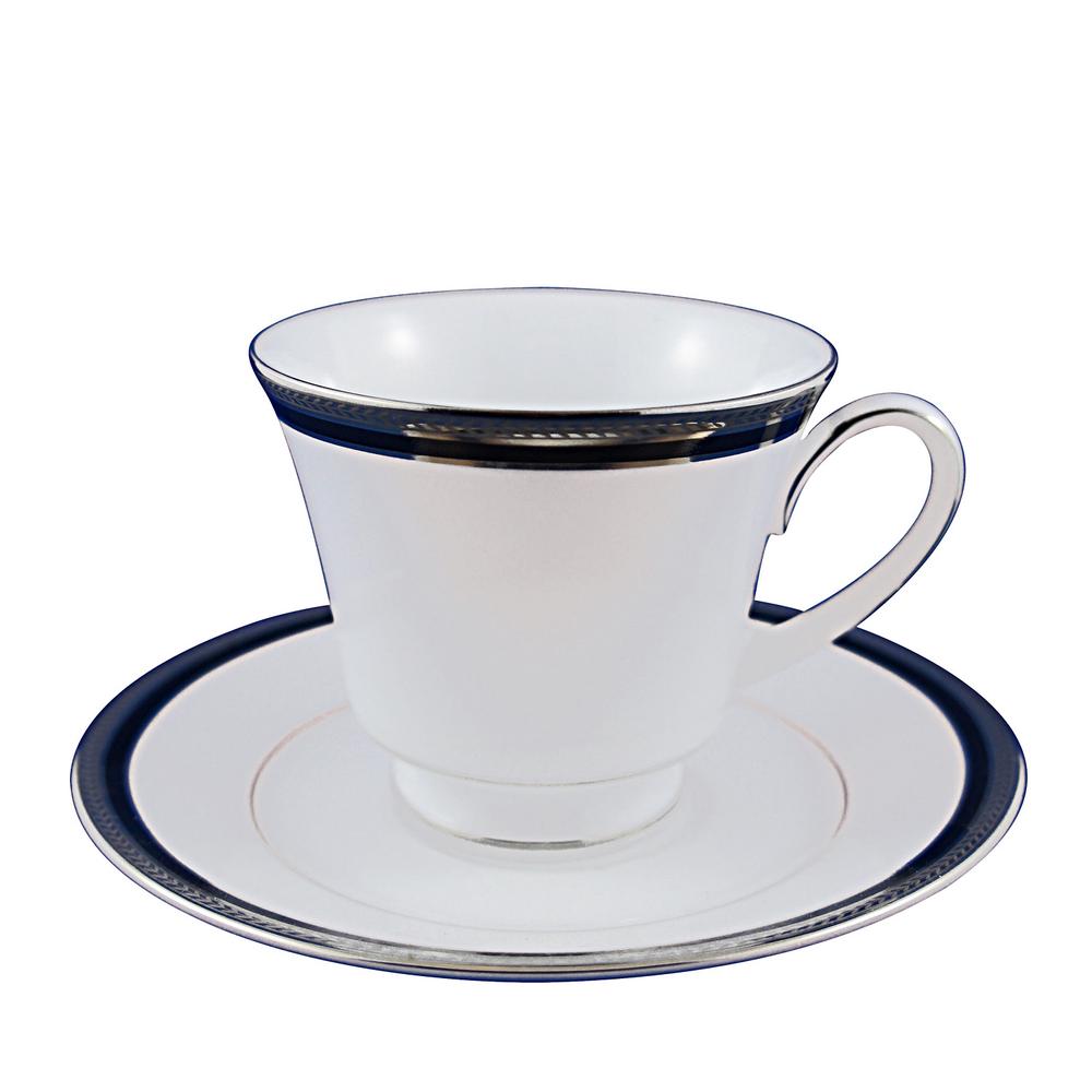 Noritake Toorak Noir Tea Cup & Saucer Set | Buy online at The Nile