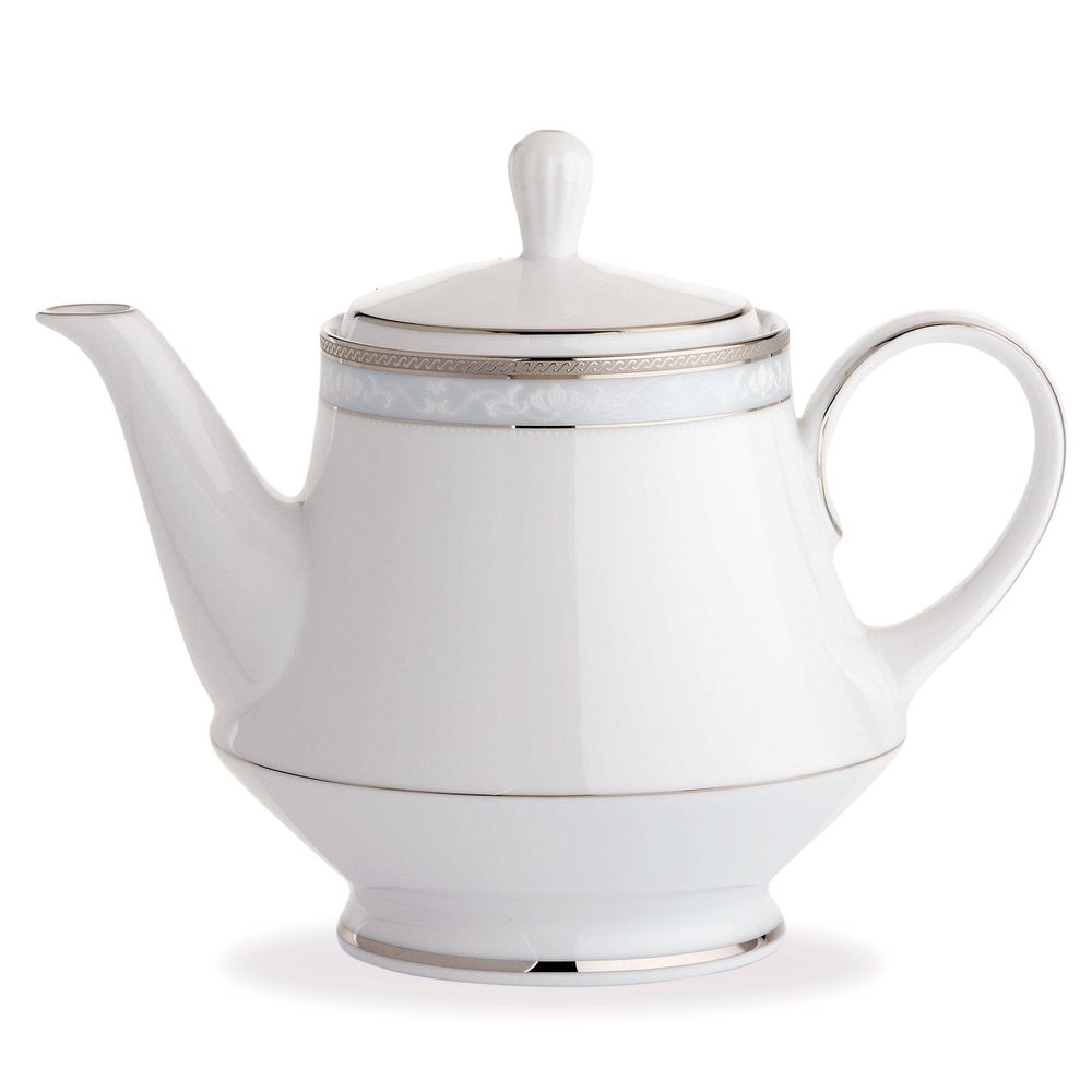 Noritake Hampshire Tea Pot (Platinum) | Buy online at The Nile