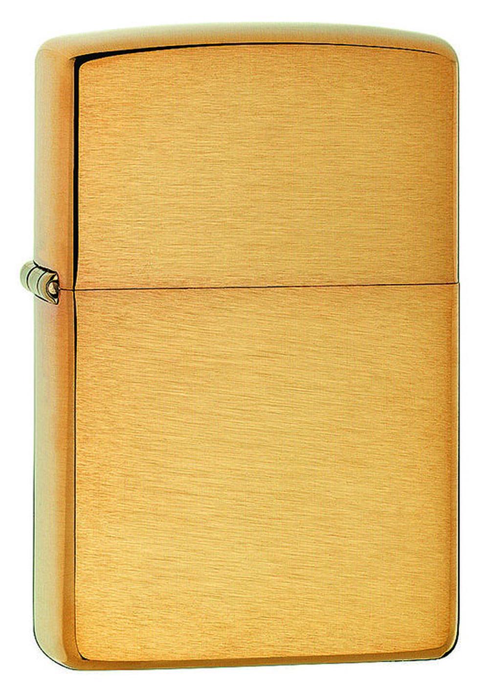 Zippo Armor Brushed Brass Lighter | Buy online at The Nile