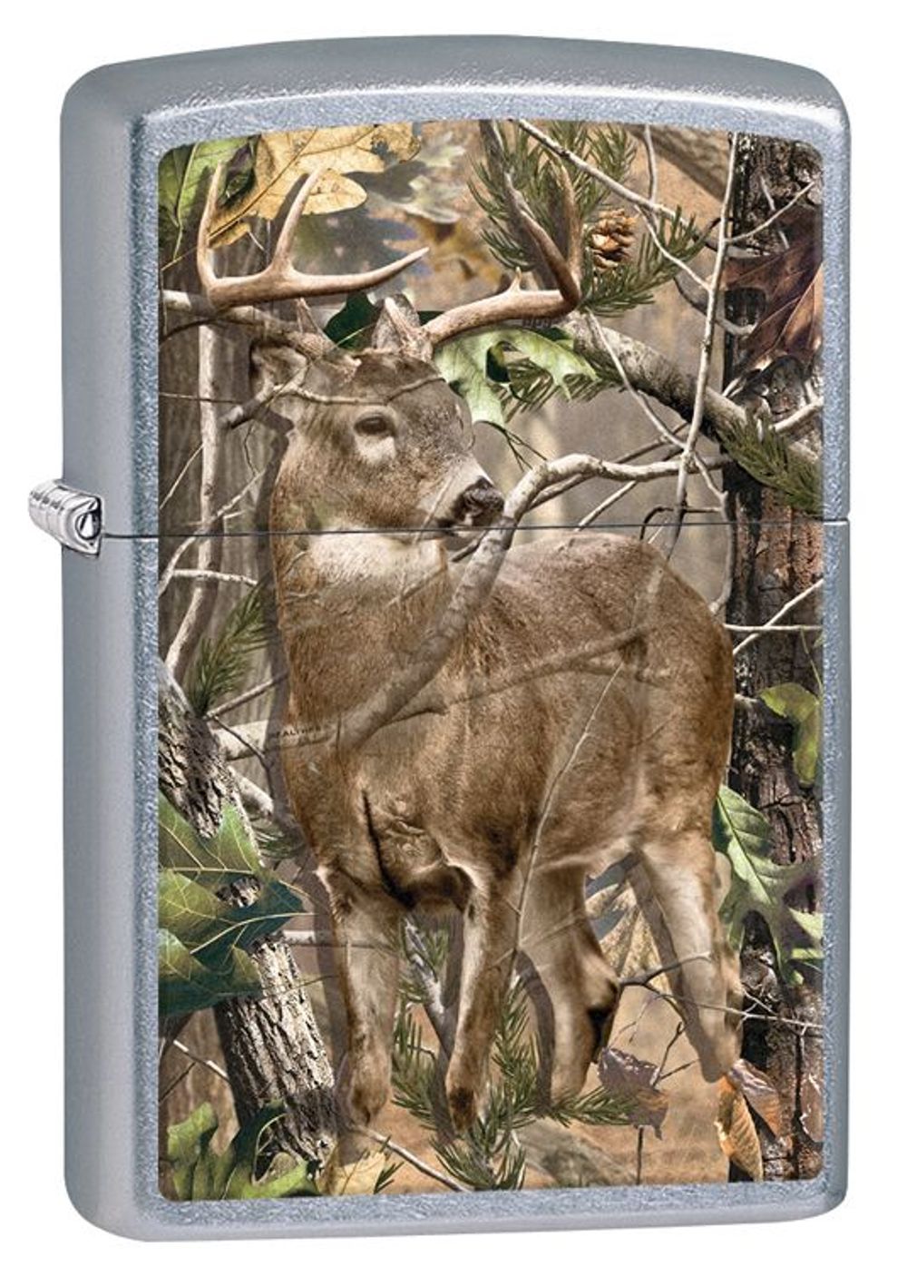Zippo Street Chrome Finish Lighter (Realtree Majestic Deer) | Buy ...