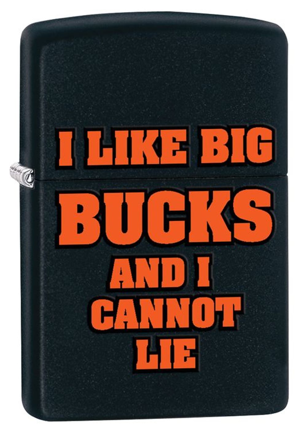 Zippo Black Matte Finish Lighter (Big Bucks) | Buy online at The Nile