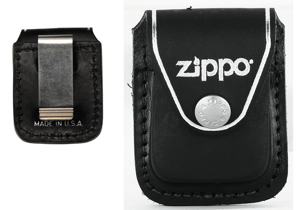 Zippo Black Leather Pouch With Clip | Buy online at The Nile