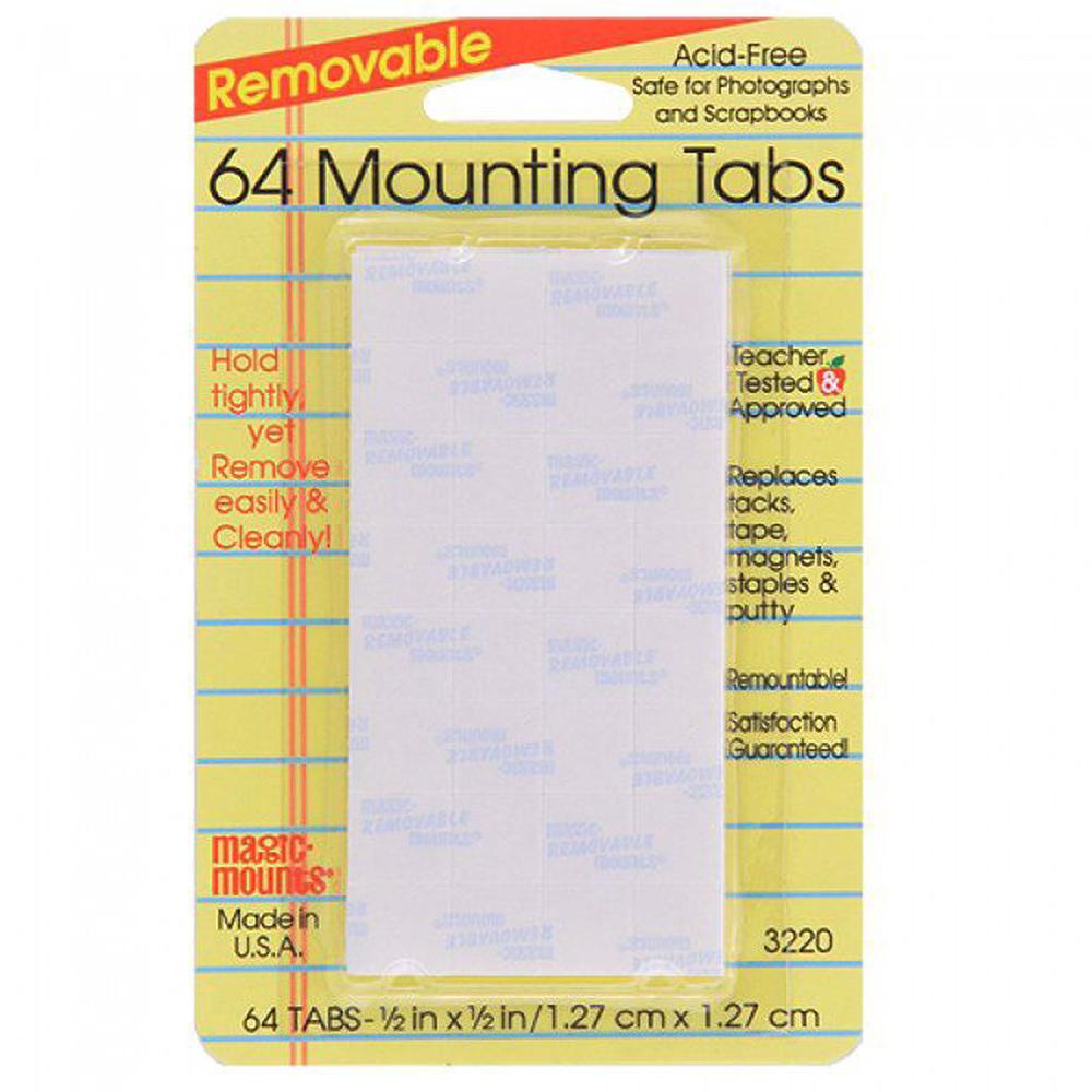 Magic Mounts Stationery Mounting Tabs - 64 Pieces | Buy online at The Nile