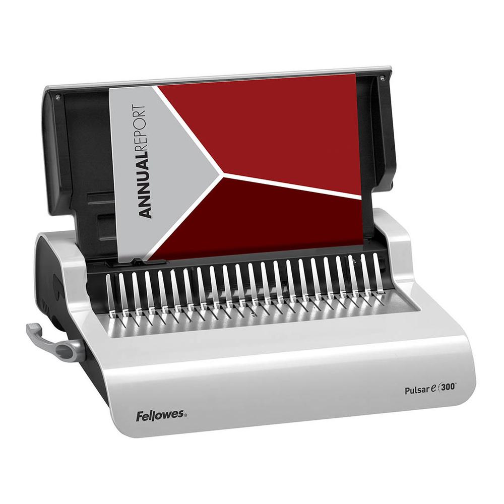 Fellowes Pulsar-E 300 Plastic Comb Binding Machine (White) | Buy online at The Nile