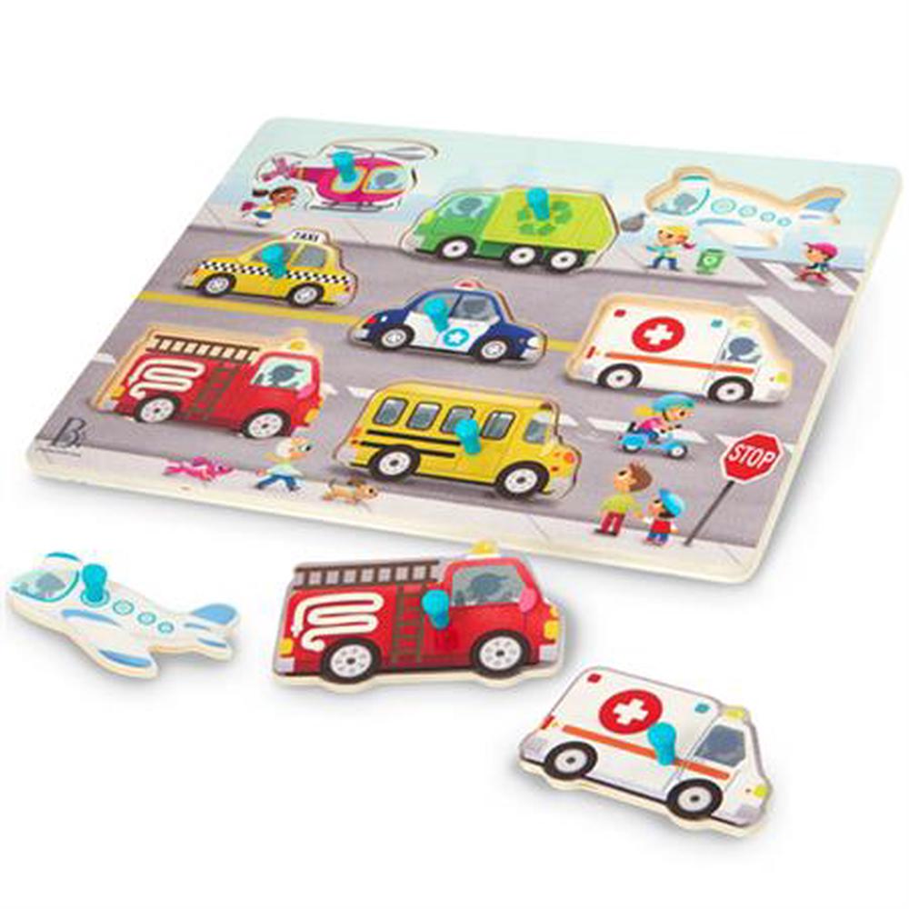B. Transportation Vehicle Wooden Jigsaw Puzzle, 8 Piece | Buy online at ...