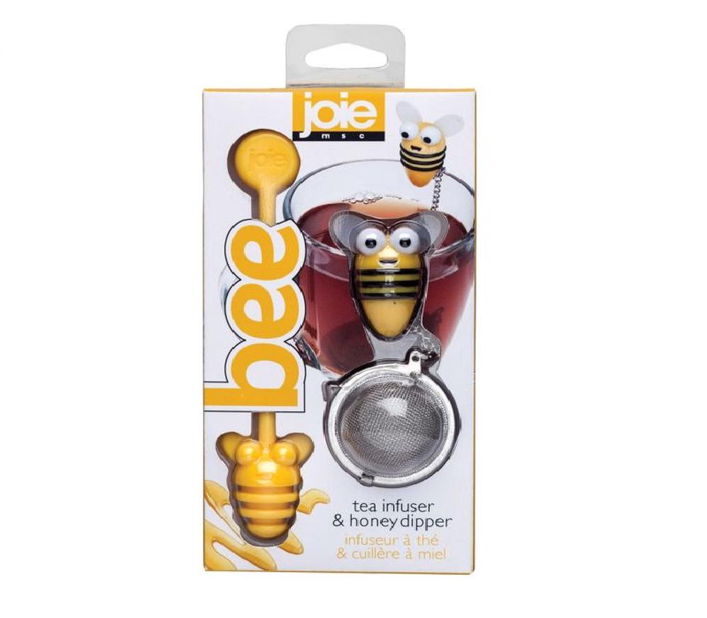 Joie Bee Tea Infuser & Honey Dipper (Yellow) - 15x3.5x2.4cm | Buy ...