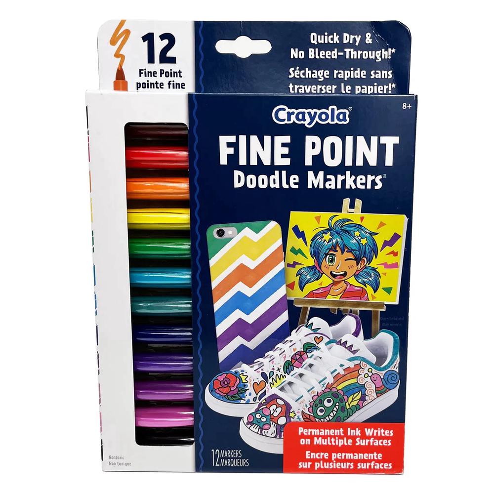 Crayola Fine Line Point Markers, 12 Pack | Buy online at The Nile