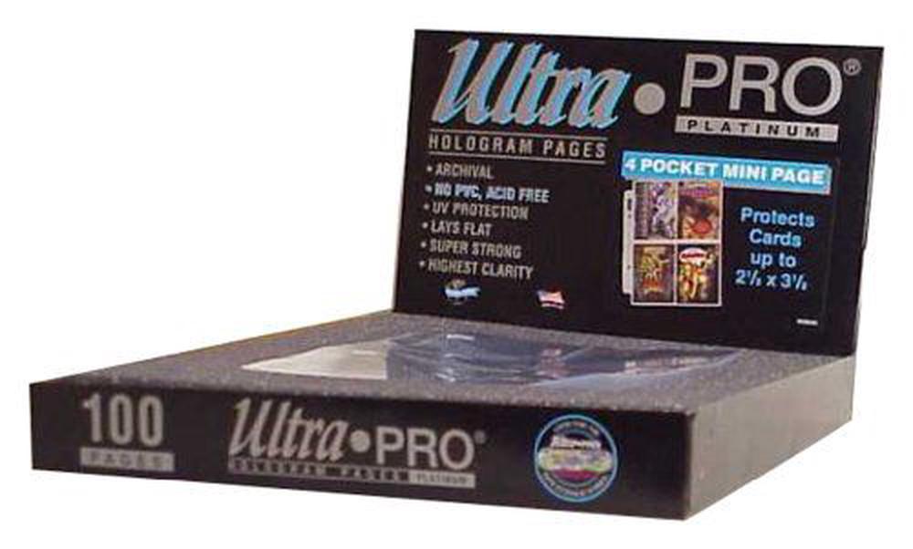 Ultra Pro 4 Pocket Mini Pages for small albums (100 Pages) | Buy online ...