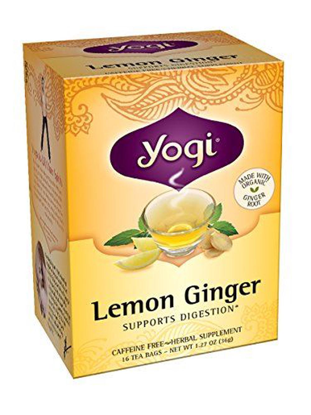Yogi Teas Lemon Ginger, 16 Count | Buy online at The Nile