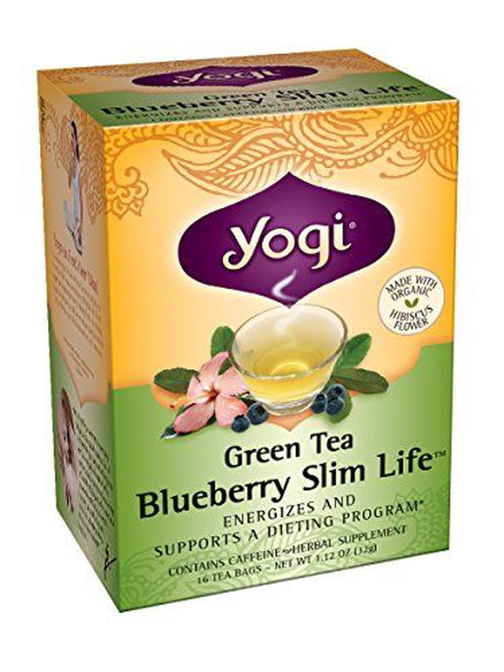 Yogi Teas Yogi Blueberry Slim Life Green Tea, 16 Tea Bags | Buy online ...