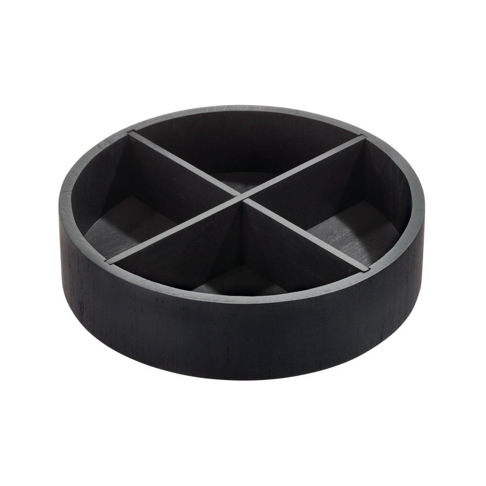 iDesign The Home Edit: Divided Turntable with Removable Divider | Buy ...