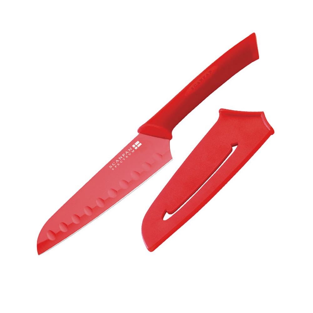 Scanpan Spectrum Soft Touch Santoku Knife 14cm Red | Buy online at The Nile