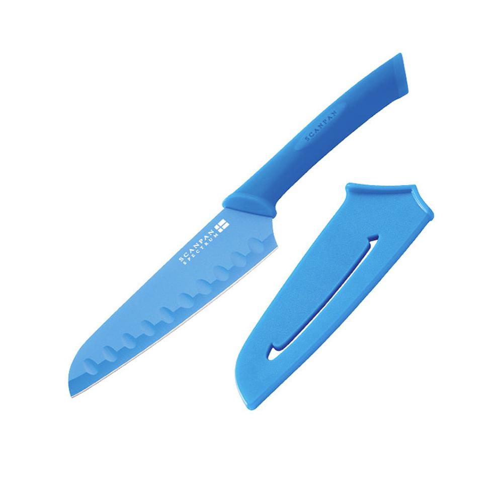 Scanpan Spectrum Soft Touch Santoku Knife 14cm Blue | Buy online at The ...