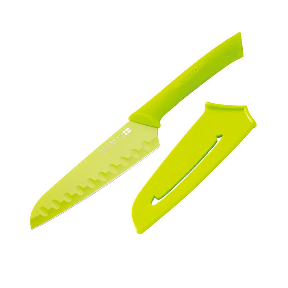 Scanpan Spectrum Soft Touch Santoku Knife 14cm Green | Buy online at ...