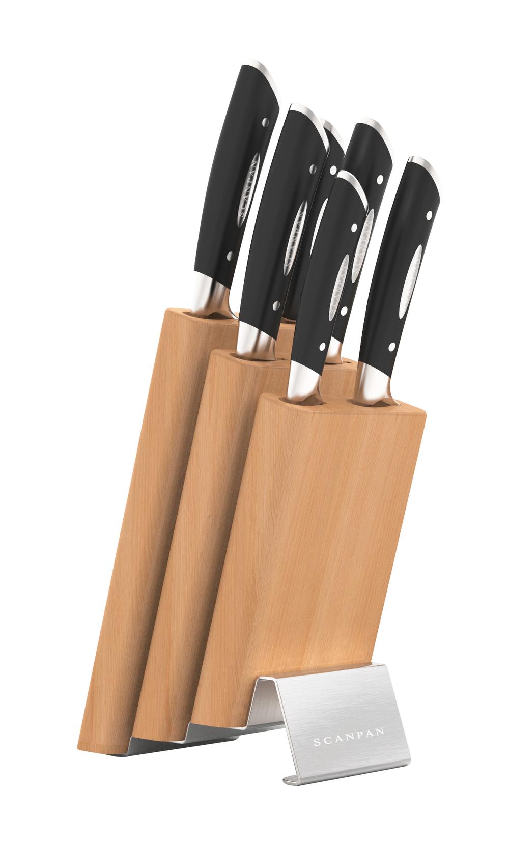 Scanpan Classic Step Knife Block Set, 7 Piece | Buy online at The Nile