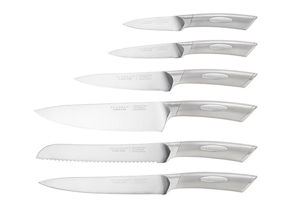 Scanpan Classic Steel Step Knife Block Set, 7 Piece | Buy online at The ...