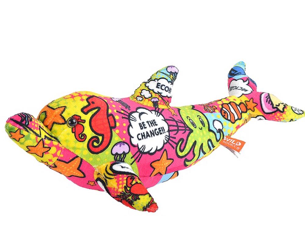 Wild Republic Message From The Planet - Dolphin Plush Toy - 12 Inch ...