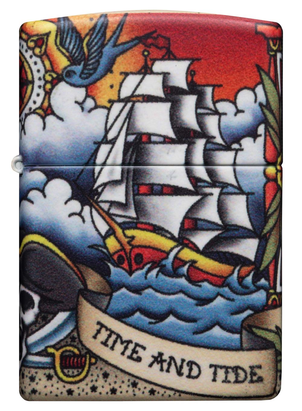Zippo Nautical Tattoo Design Lighter | Buy online at The Nile