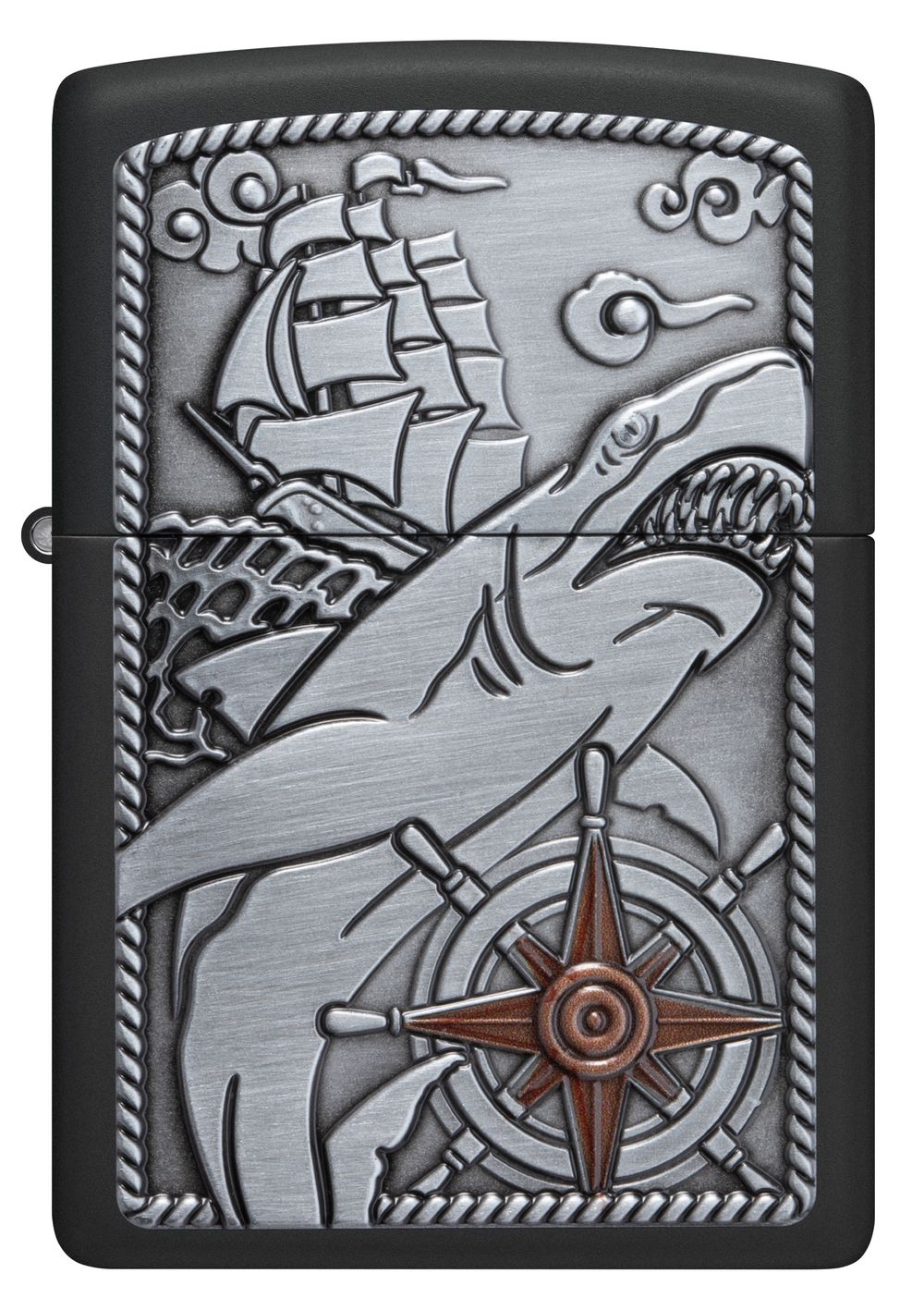 Zippo Shark Ship Emblem Lighter | Buy online at The Nile