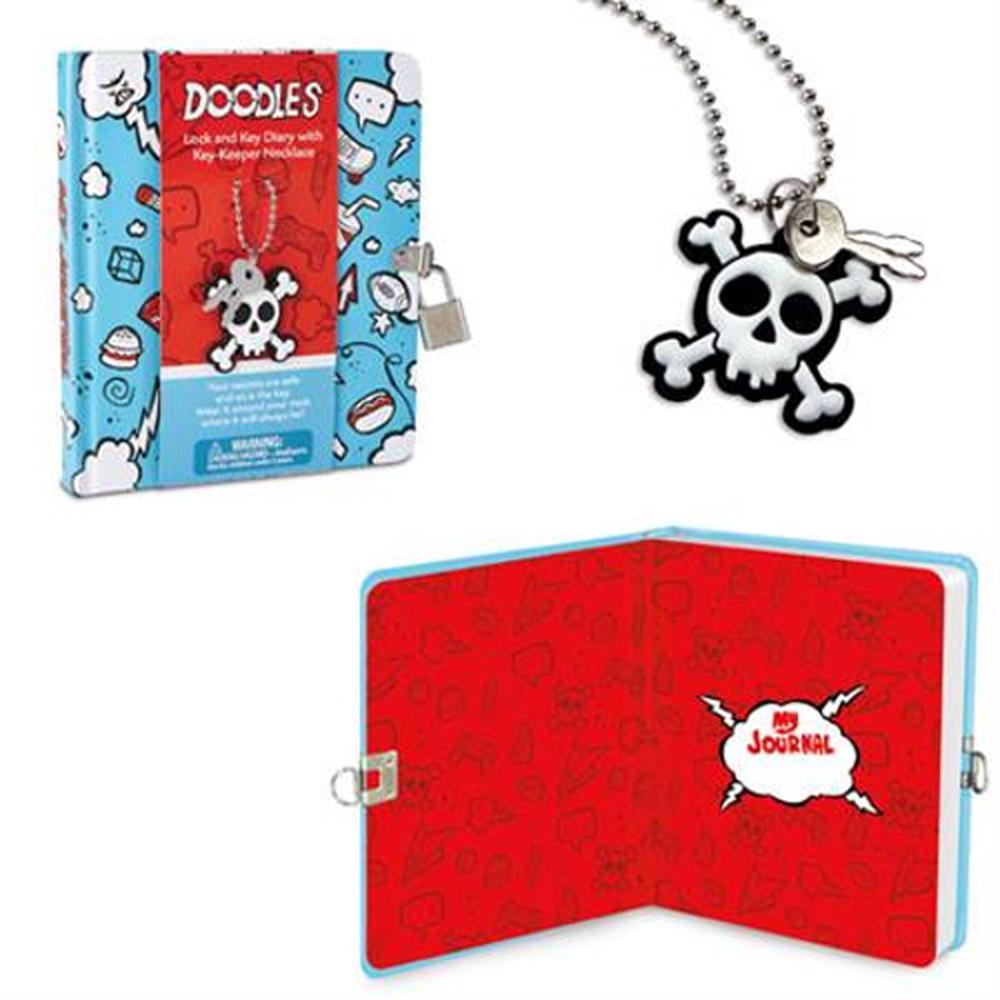 Peaceable Kingdom Lockable Diary: Key-Keeper: Doodle | Buy online at ...
