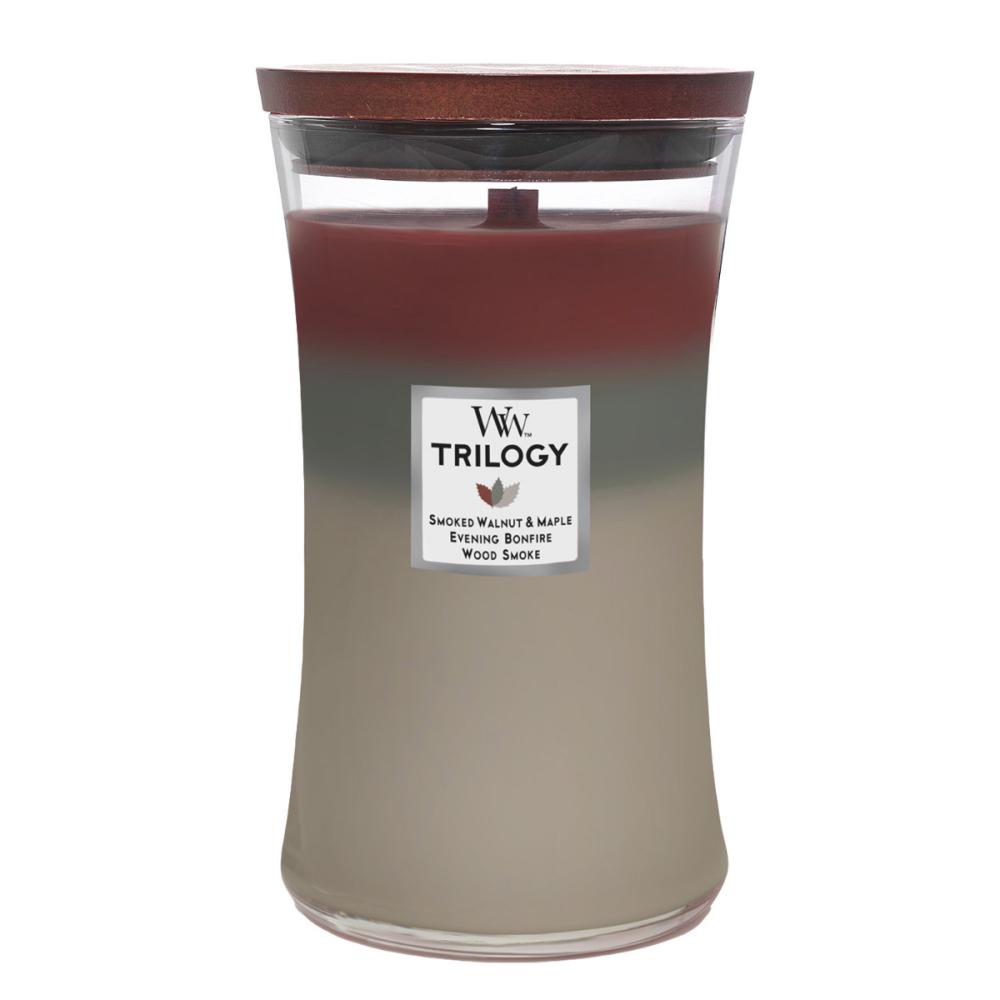 WoodWick Candle, Autumn Embers Trilogy - Large | Buy online at The Nile