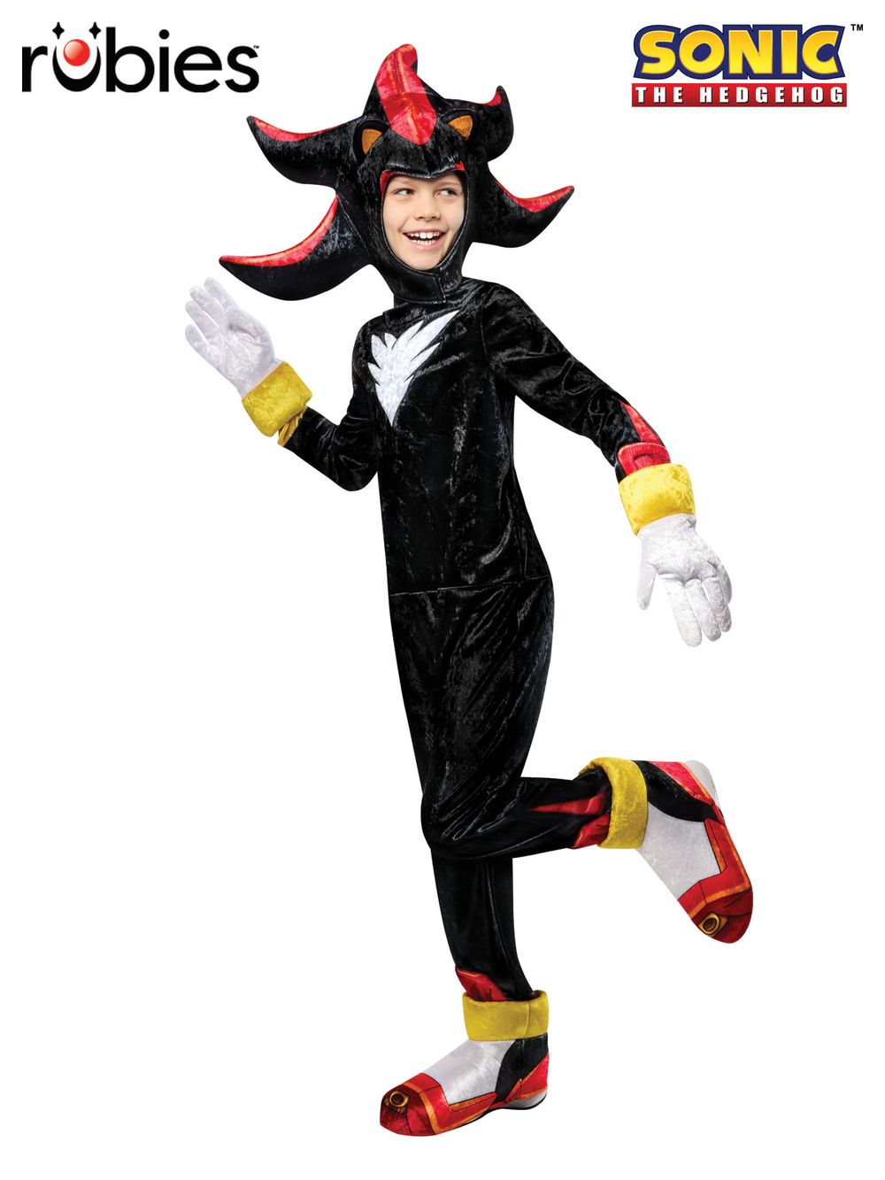 Rubies Deerfield Sonic The Hedgehog Shadow Deluxe Costume - 6-8 Years ...