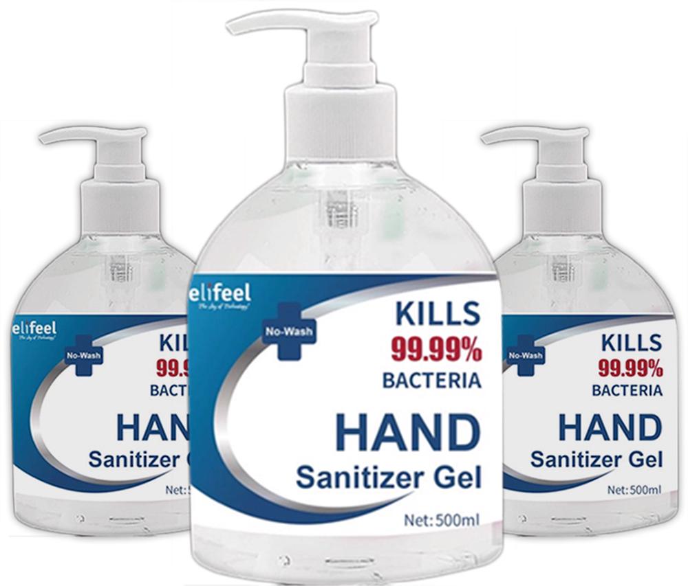 ReliFeel Instant Antibacterial Hand Sanitiser Gel - 3 x 500mL | Buy ...