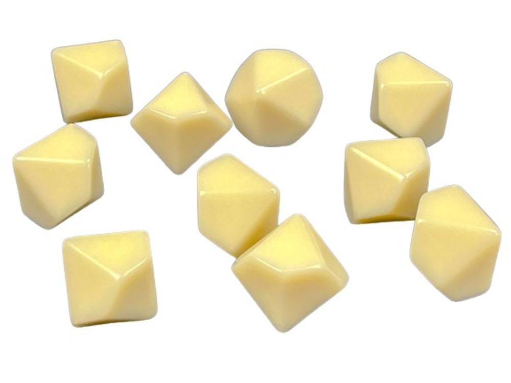 Chessex Blank Dice - D10 Ivory | Buy online at The Nile