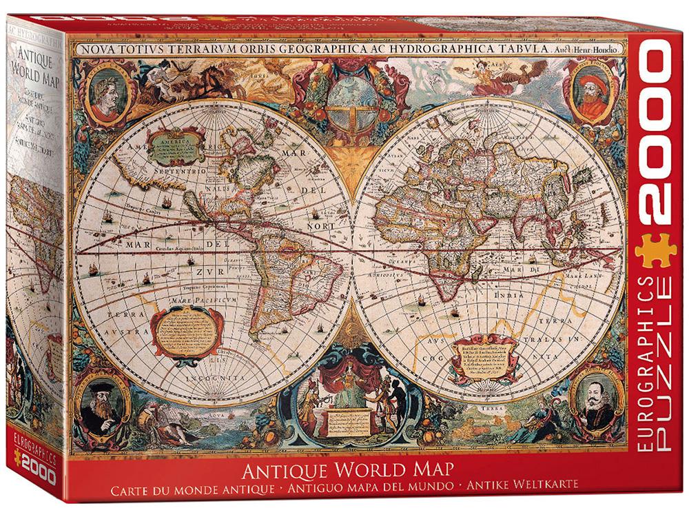 EuroGraphics Antique World Map Jigsaw Puzzle, 2000 Piece | Buy online ...
