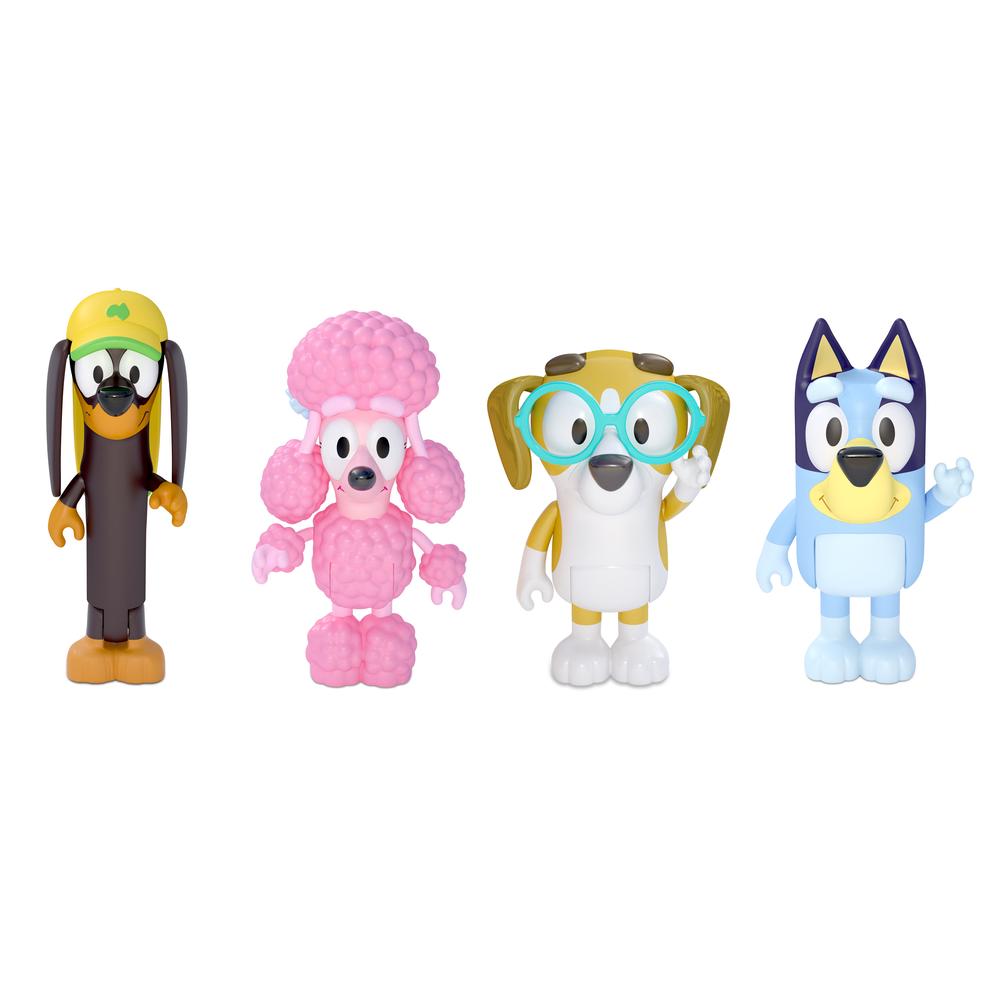 Bluey & Friends Figurines, 4 Pack | Buy online at The Nile