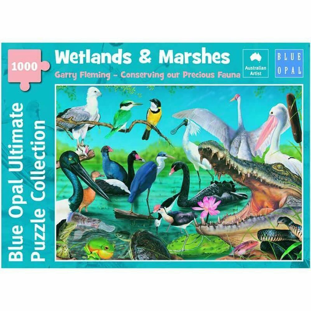 Blue Opal Garry Fleming Jigsaw Puzzle - Wetlands & Marshes, 1000 Piece ...