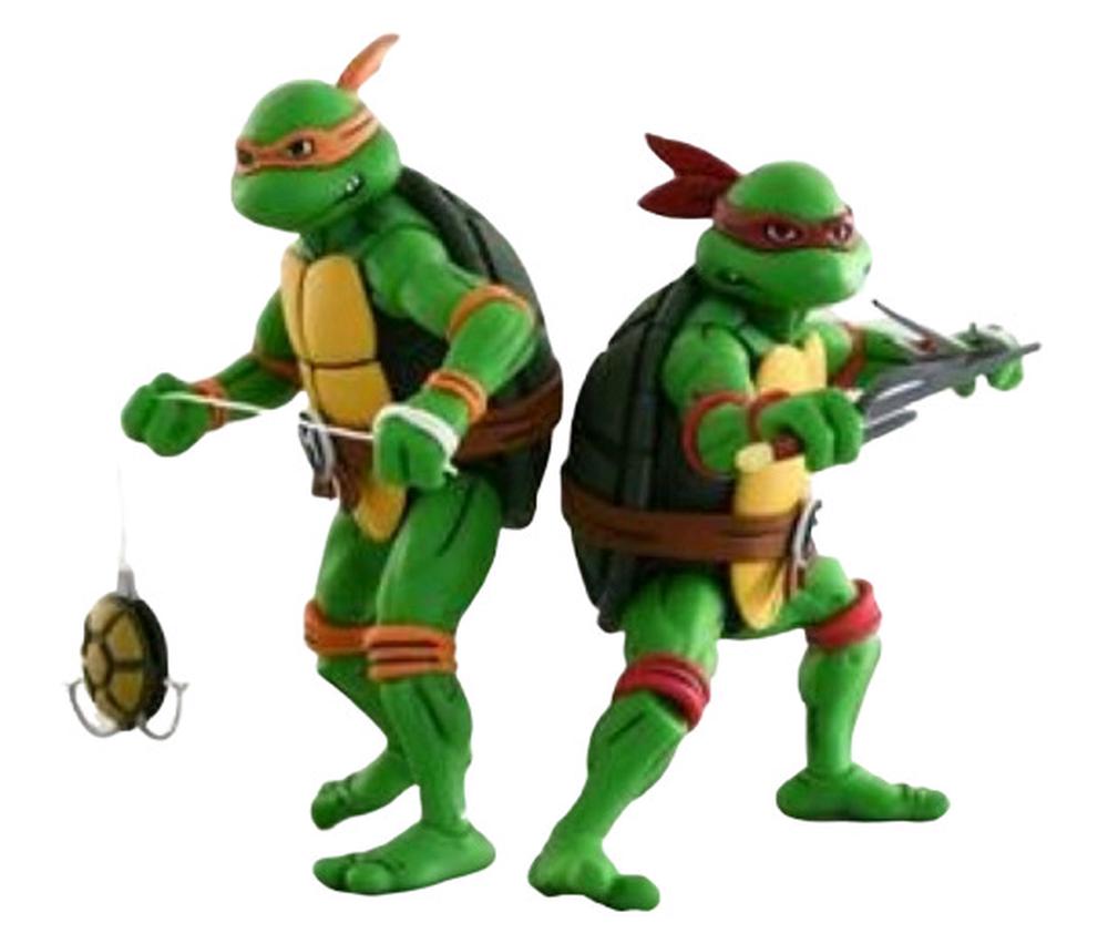 NECA TMNT Michelangelo & Raphael Action Figure, 2 Pack | Buy online at ...