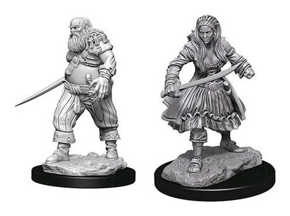 WizKidz Games Deep Cuts Unpainted Miniatures - Pirates | Buy online at ...