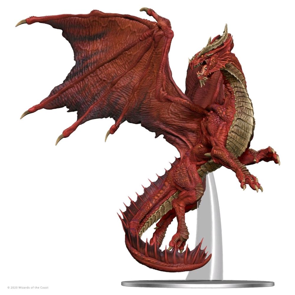 WizKids Games Dungeons & Dragons - Icons of the Realms Adult Red Dragon ...