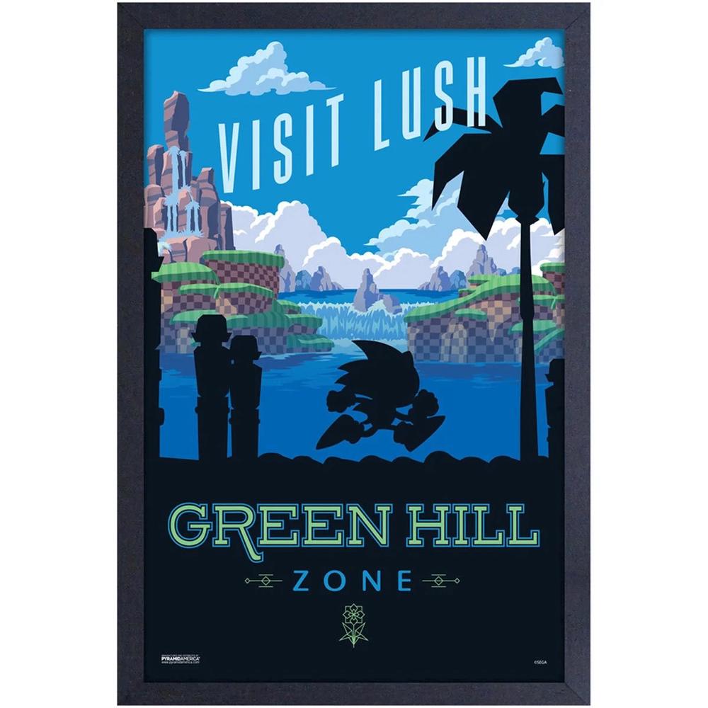 Pyramid America Sonic the Hedgehog - Lush Framed Art Print | Buy online ...