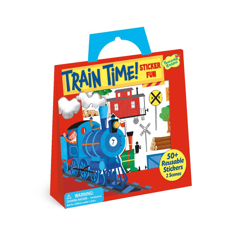 Peaceable Kingdom Reusable Sticker Tote (Train Time) | Buy online at ...