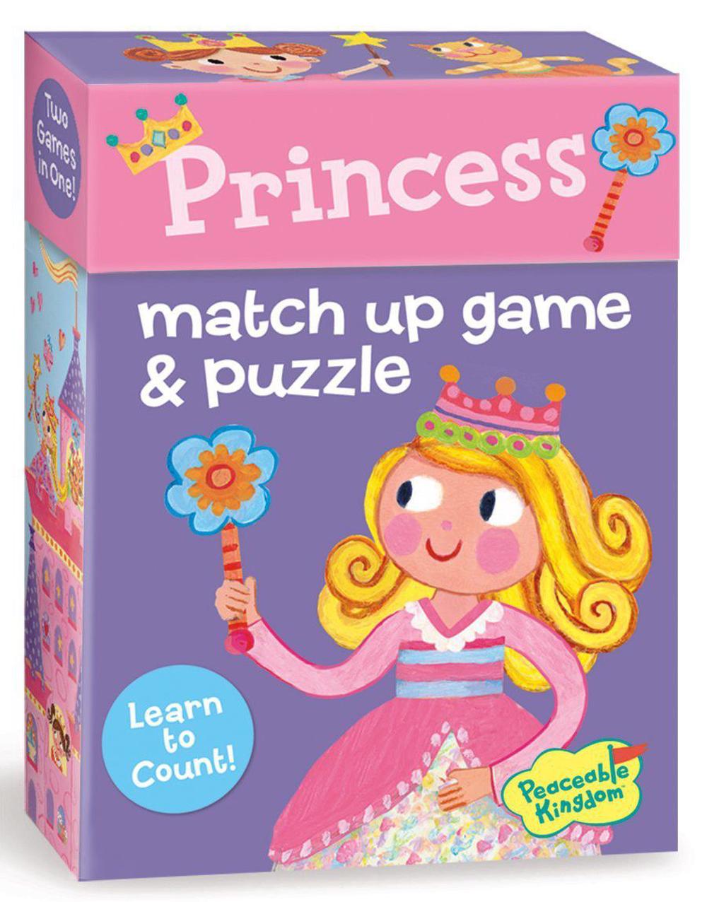 Peaceable Kingdom / Princess 2-in-1 Match Up Memory Game & Floor Puzzle ...