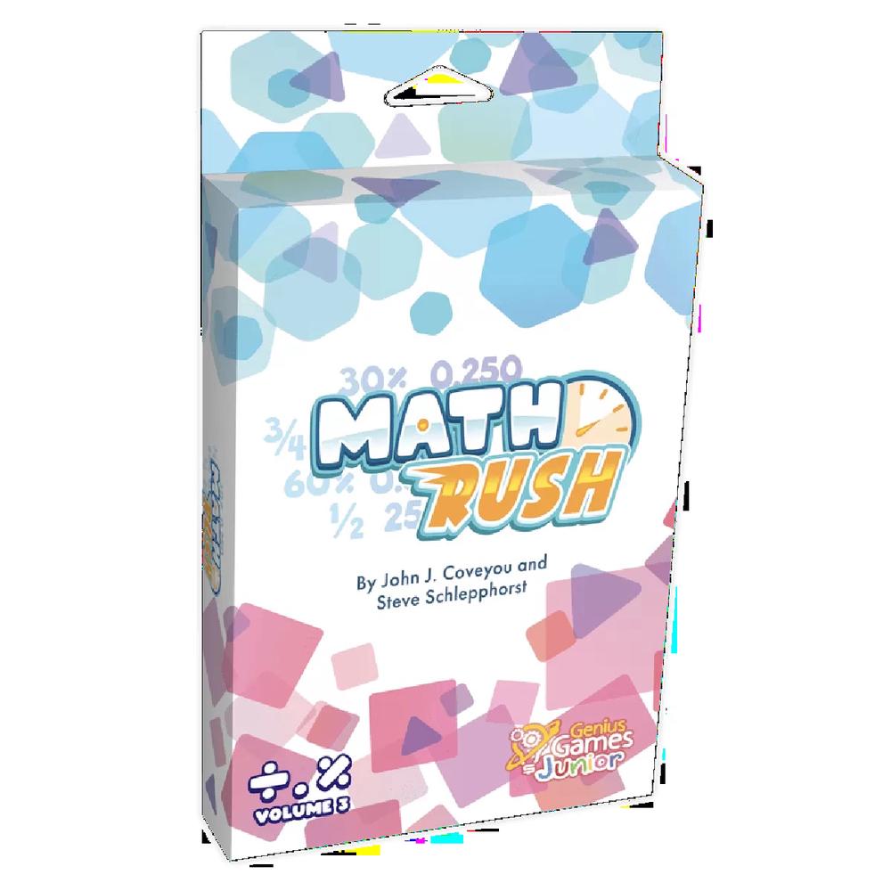 Genius Games Math Rush: Fractions Decimals & Percents Card Game | Buy ...