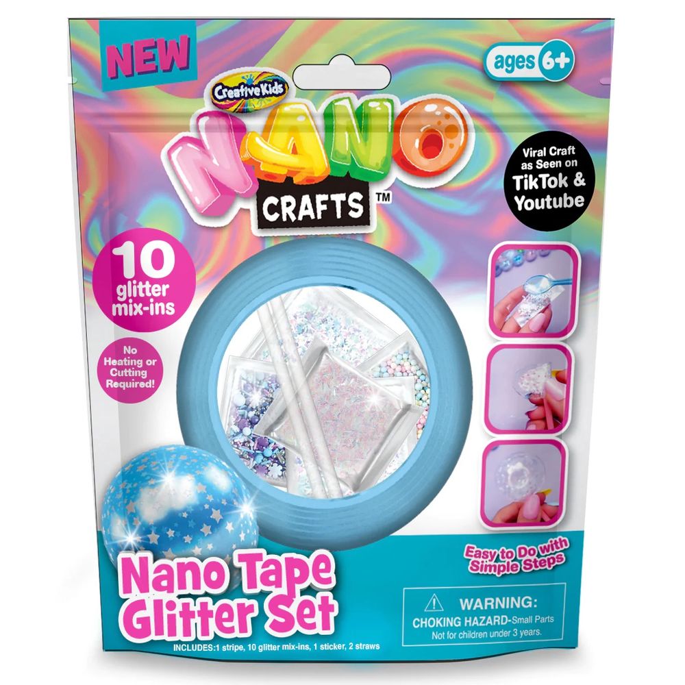 Nano Crafts Nano Tape Glitter Set (Blue) | Buy online at The Nile