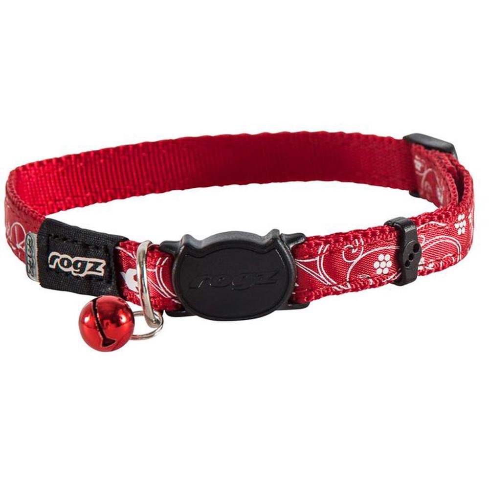 Rogz Silkycat Safeloc Collar (Red Filigre) | Buy online at The Nile