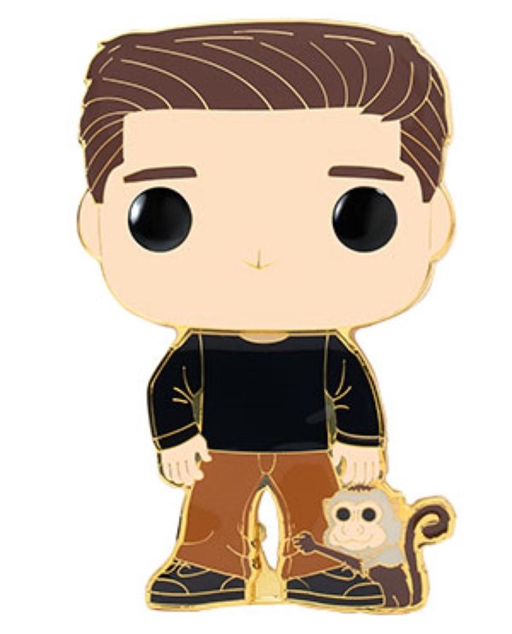 Funko Friends - Ross with Marcel Pop! Enamel Pin - 4 Inch | Buy online ...