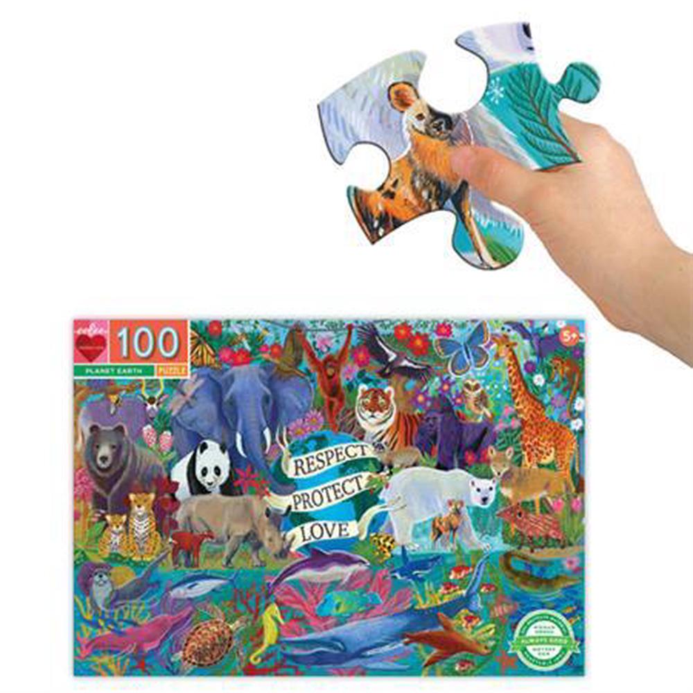 eeBoo Planet Earth Jigsaw Puzzle, 100 Piece | Buy online at The Nile