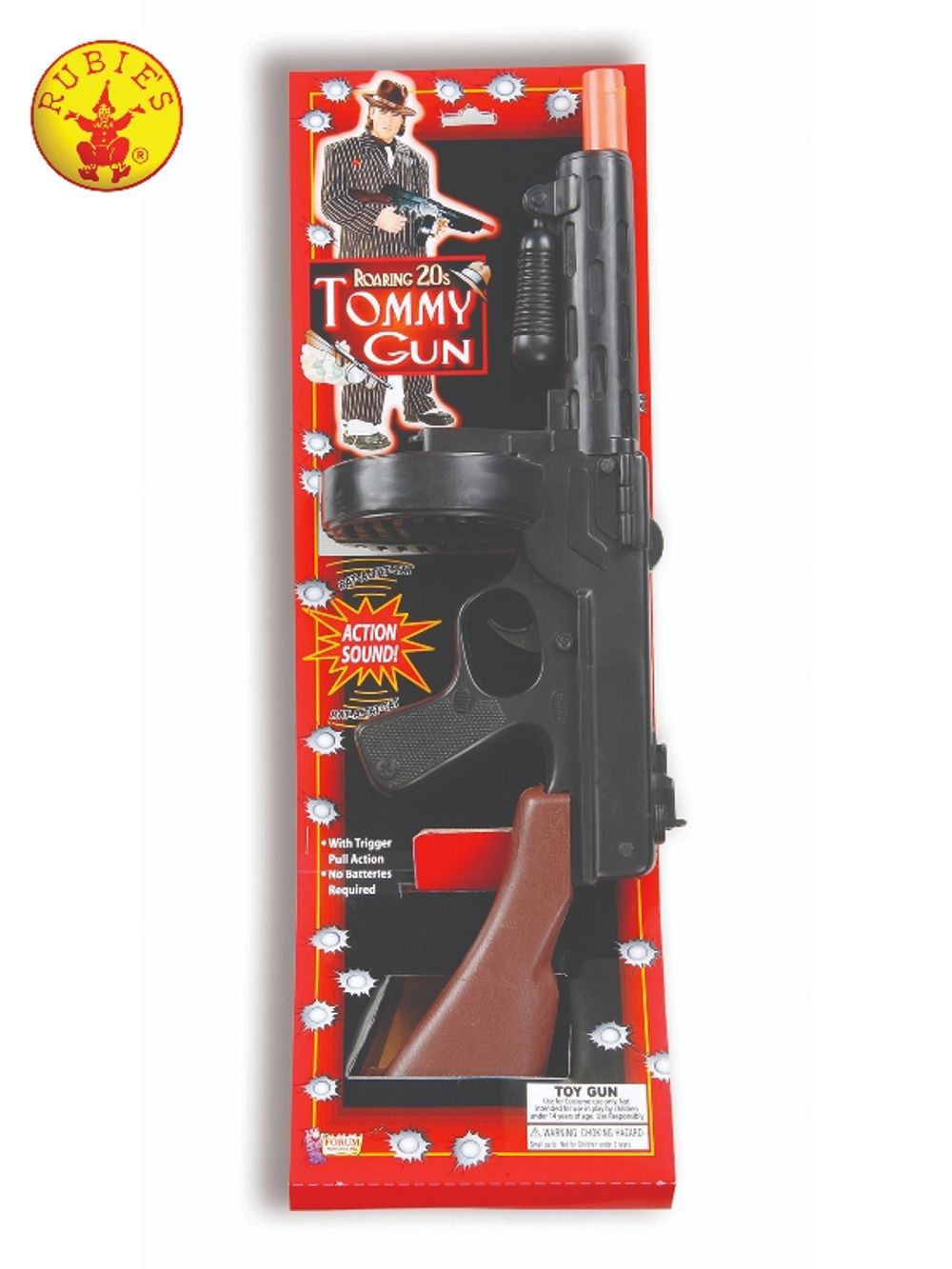 Rubies Deerfield Gangster Machine Gun Prop (Black) | Buy online at The Nile