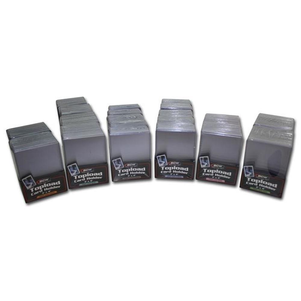 BCW Mixed Case of Thick Topload Holders - 6 Different Sizes | Buy ...