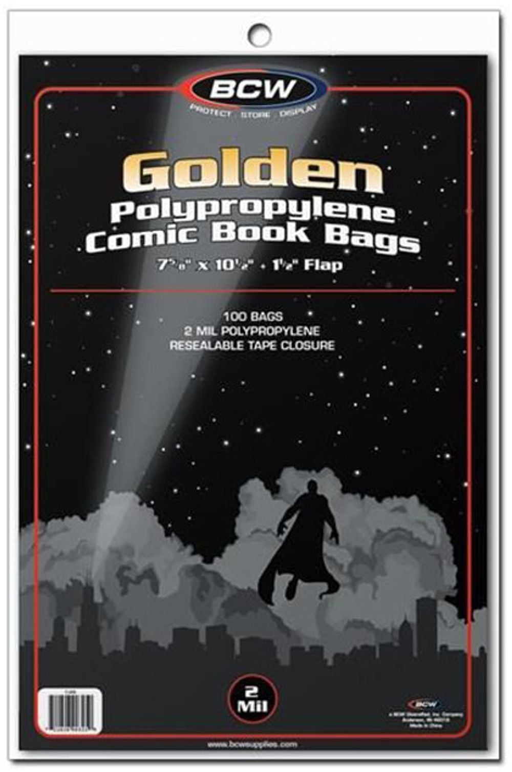 BCW Comic Book Bags Golden Comics | Buy online at The Nile