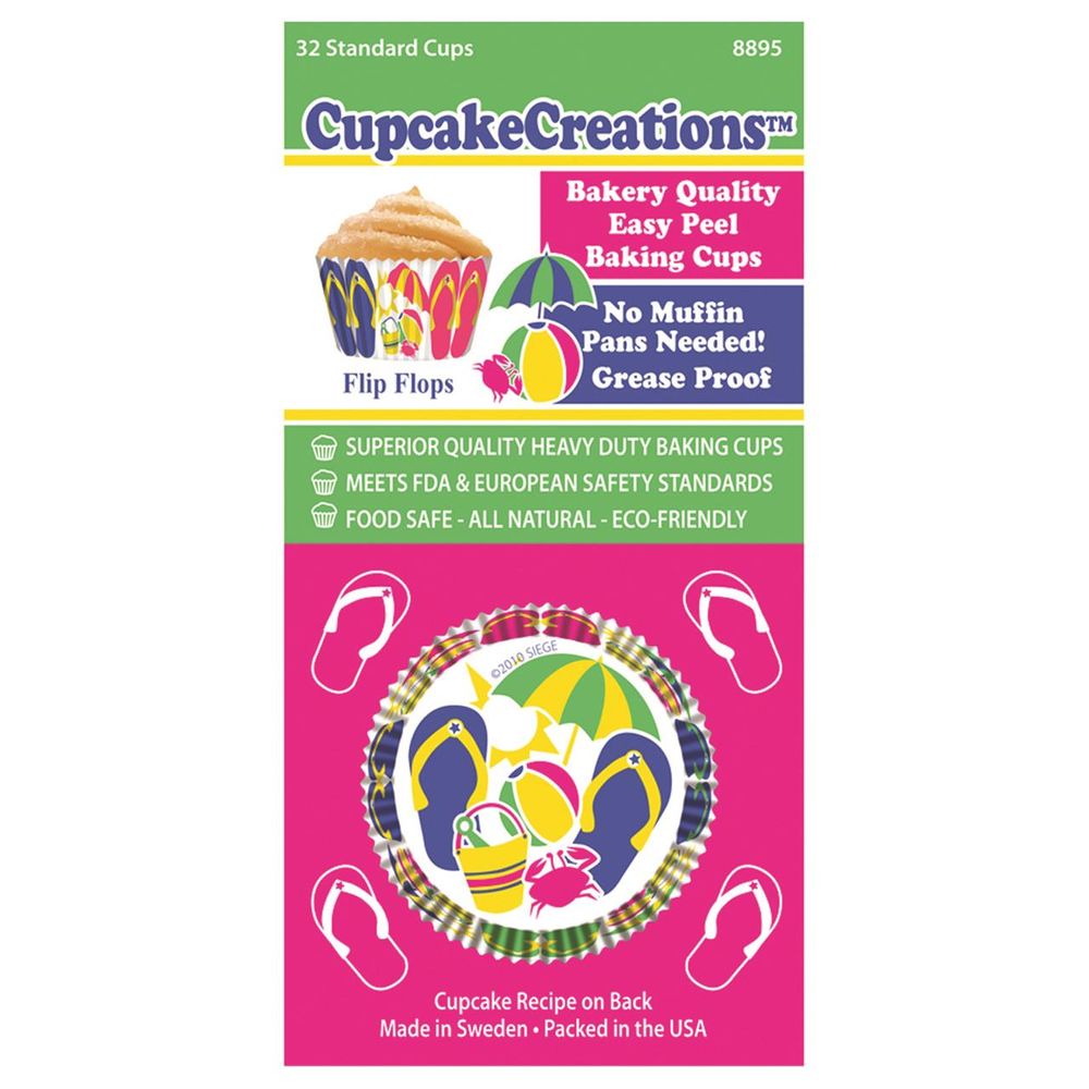 CCC Baking Cups, 32 Piece (Flip Flop) | Buy online at The Nile