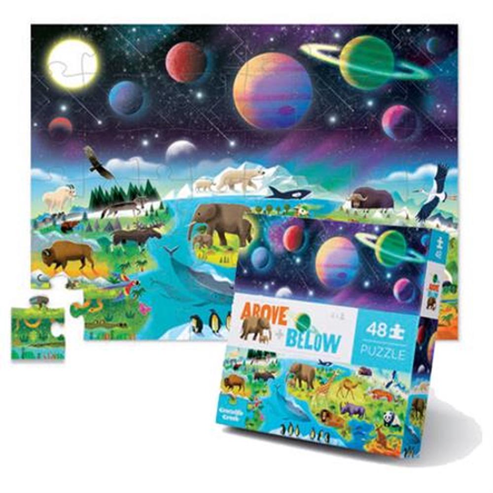Crocodile Creek Above & Below: Earth & Space Jigsaw Puzzle, 48 Piece | Buy online at The Nile