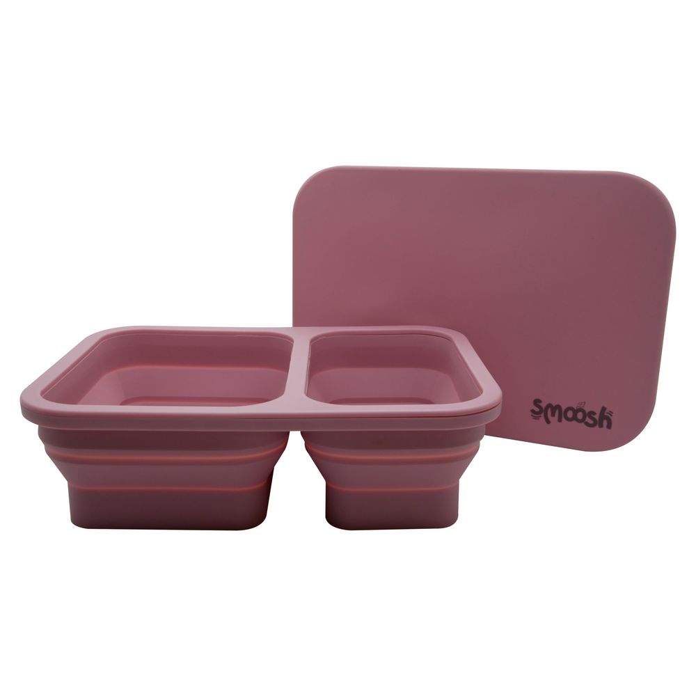 SMOOSH Silicone Collapsible Lunch Box (Pink) | Buy online at The Nile