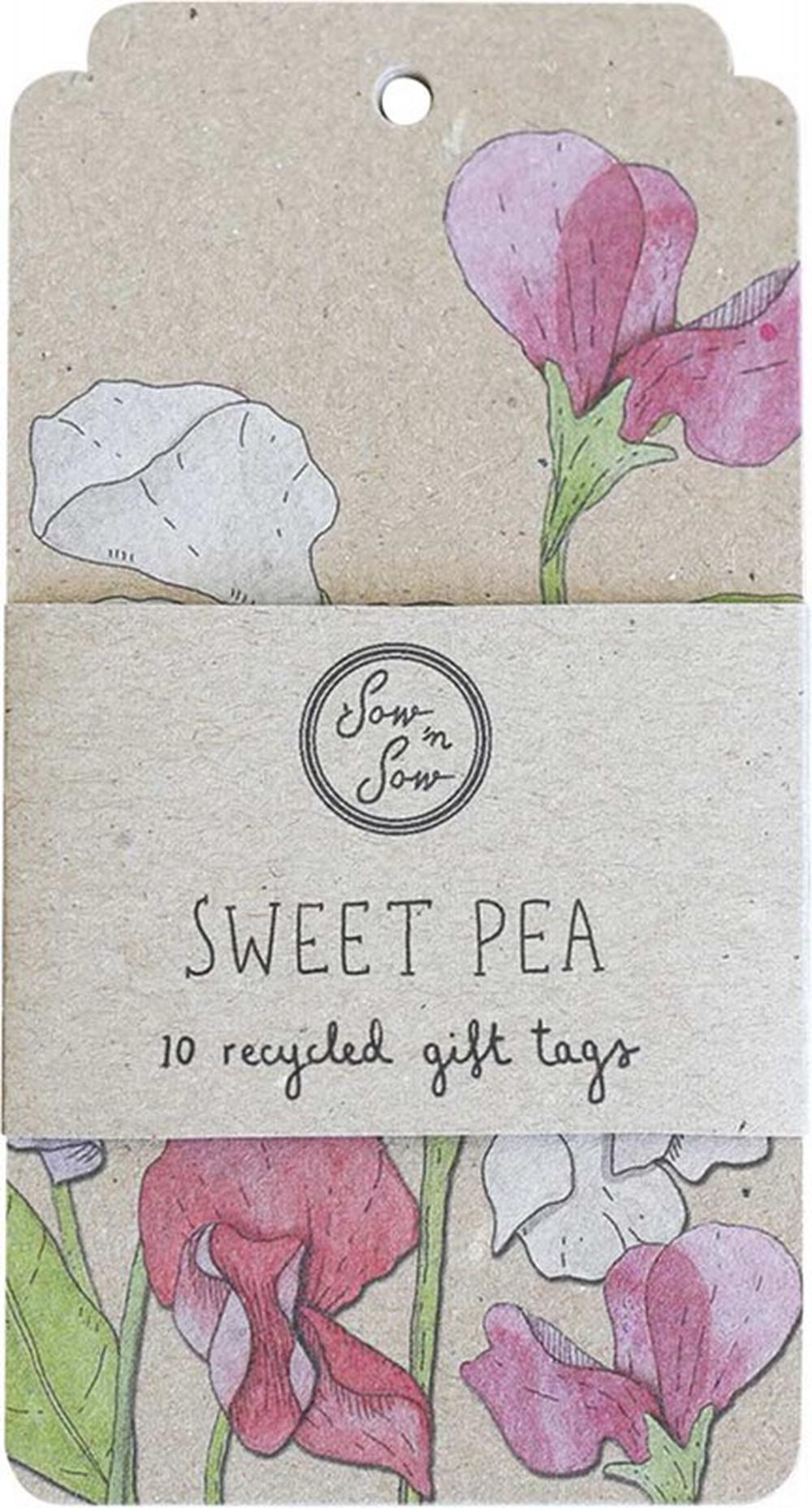 Sow 'n Sow Recycled Gift Tags, 10 Pack (Sweet Pea) | Buy online at The Nile